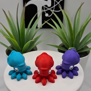 Cuttlefish | 3D Printed | Articulated Flexi Wiggle | ADHD Sensory Aid ...