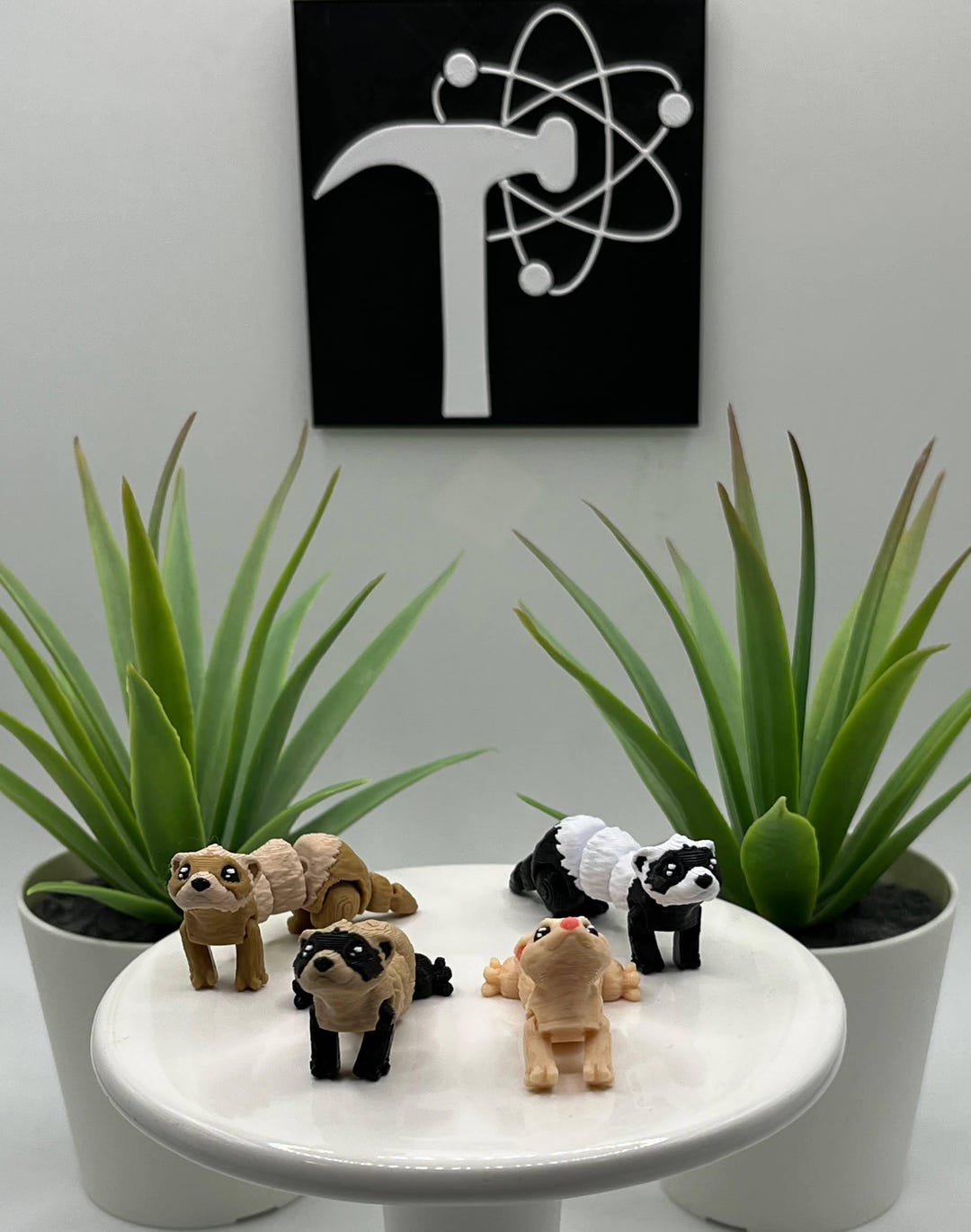 Ferret | 3D Printed | Articulated Flexi Wiggle | ADHD Sensory Aid ...