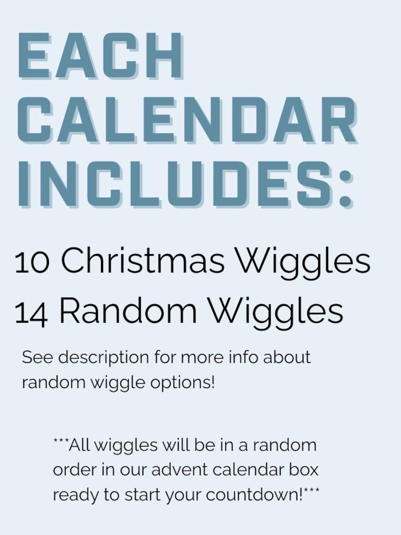 Christmas Advent Calendar | 3D Printed | Articulated Flexi Wiggle ...
