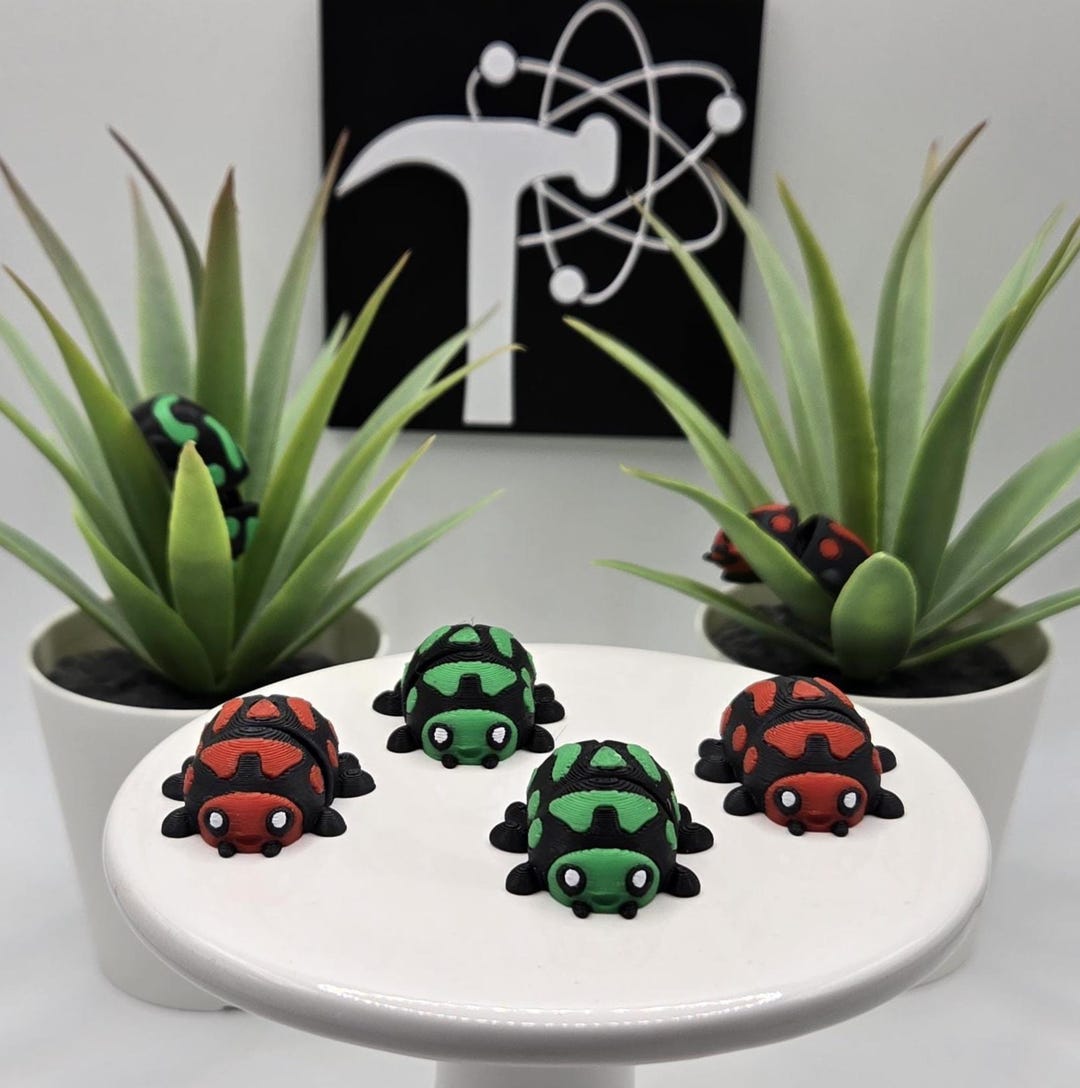 Beetle | 3D Printed | Articulated Flexi Wiggle | ADHD Sensory Aid ...