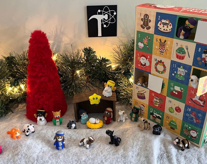 Nativity Christmas Advent Calendar | 3D Printed | Christmas Countdown ...