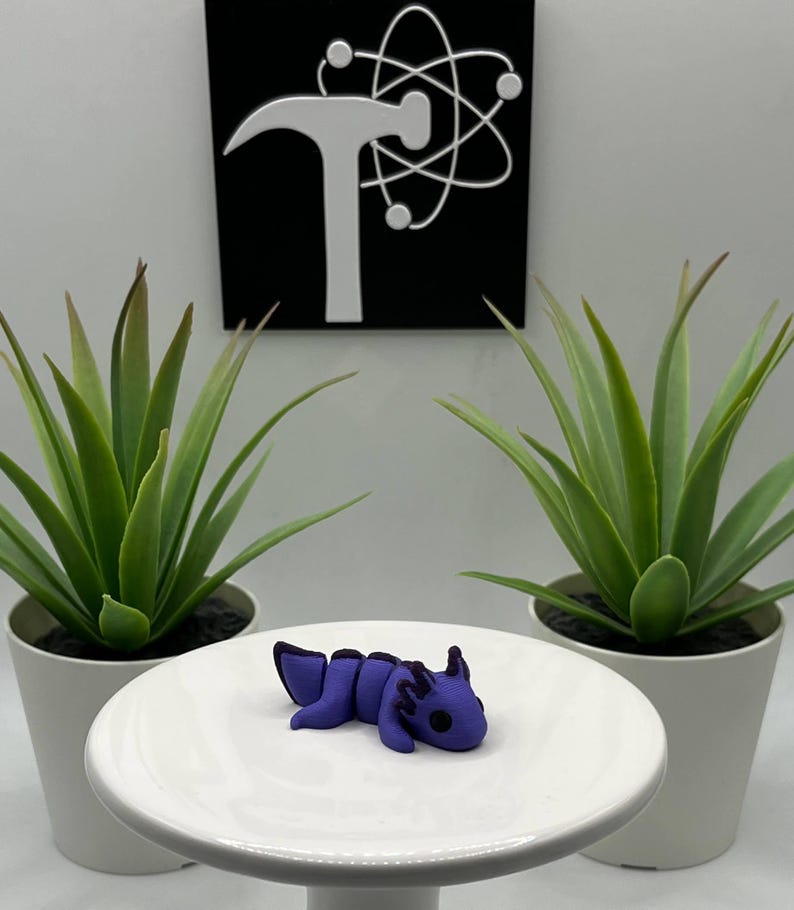 Valentine Axolotl | Valentine's | 3D Printed | Articulated Flexi Wiggle ...