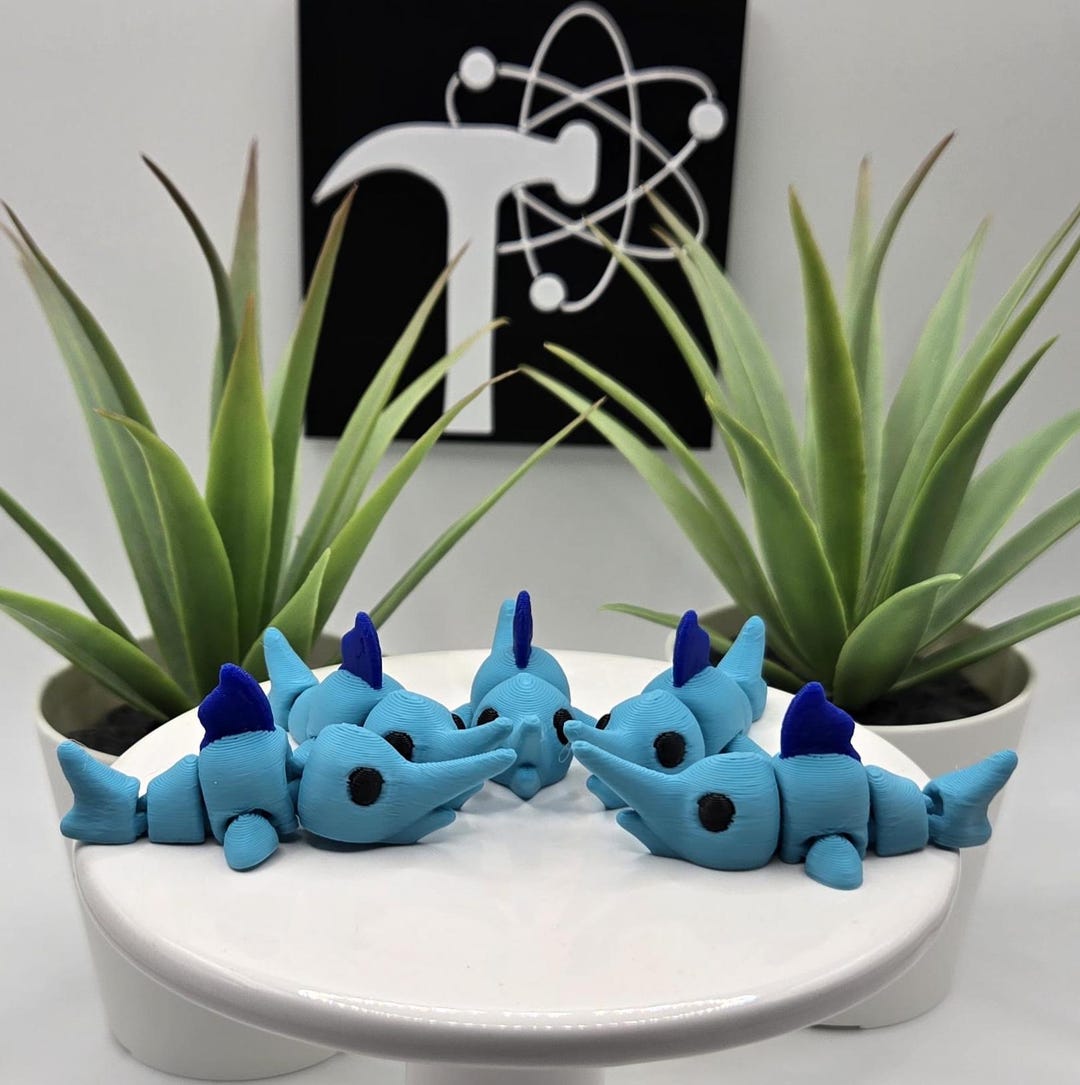Swordfish | 3D Printed | Articulated Flexi Wiggle | ADHD Sensory Aid ...