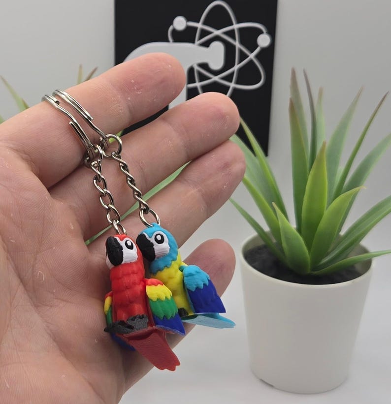 Parrot | Macaw | 3D Printed | Articulated Flexi Wiggle | ADHD Sensory ...