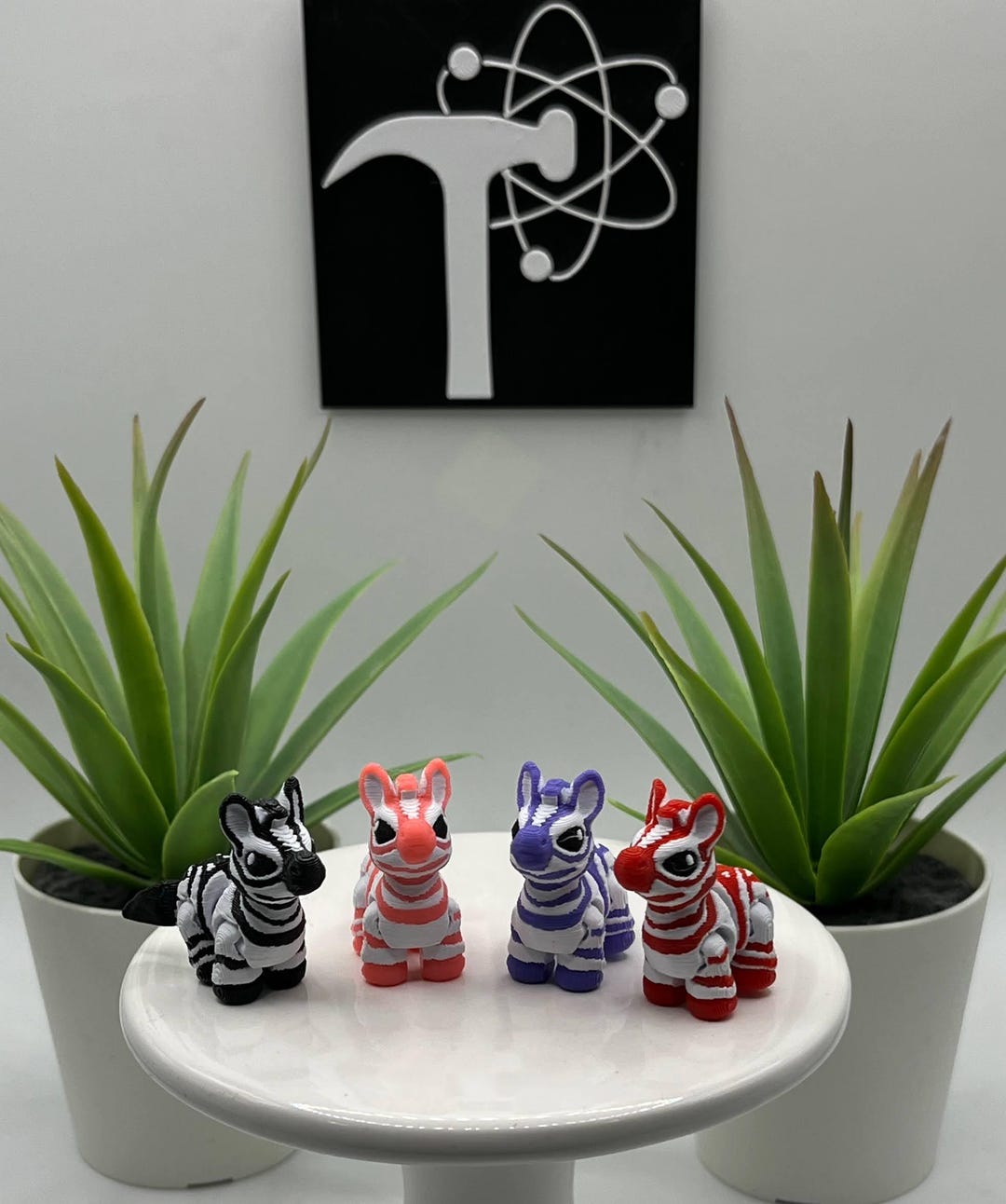 Zebra | 3D Printed | Articulated Flexi Wiggle | ADHD Sensory Aid ...