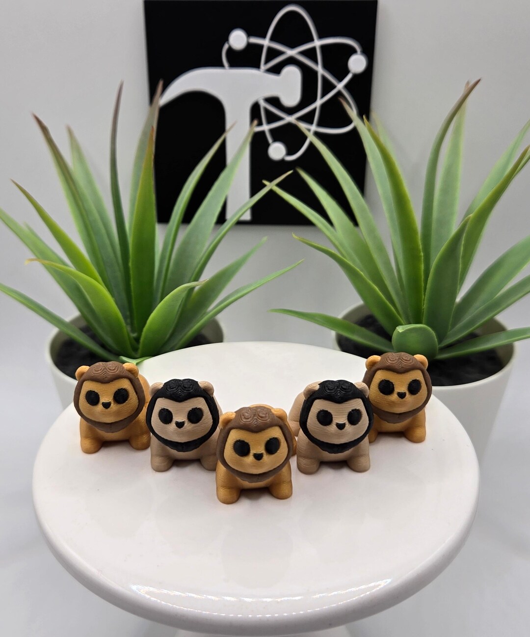 Lion | 3D Printed | Articulated Flexi Wiggle | ADHD Sensory Aid ...