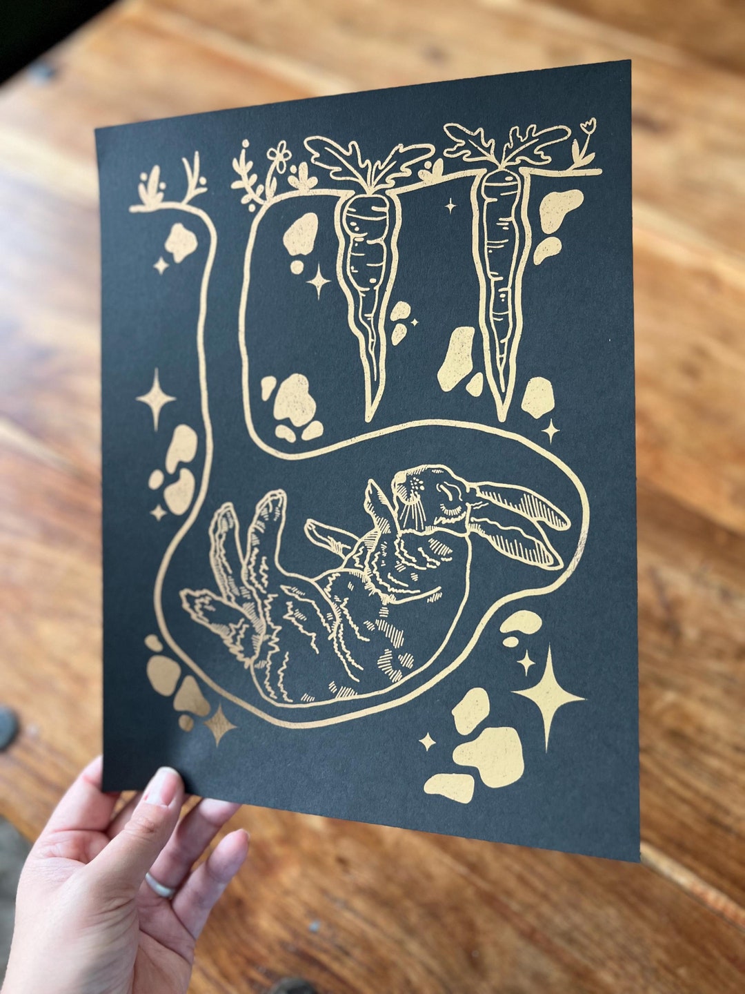 Bunny Burrow Foil Print - Etsy