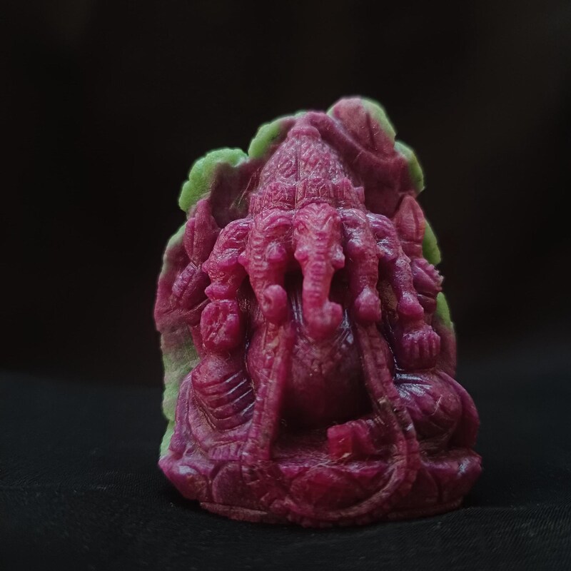 Ruby Elephant Statue - Etsy