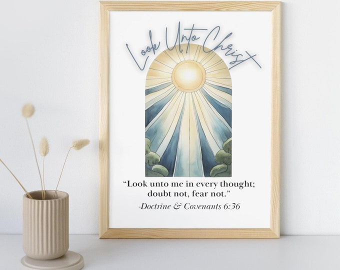 2025 LDS Youth Theme Printable | "look Unto Christ" | Posters 4 Sizes ...