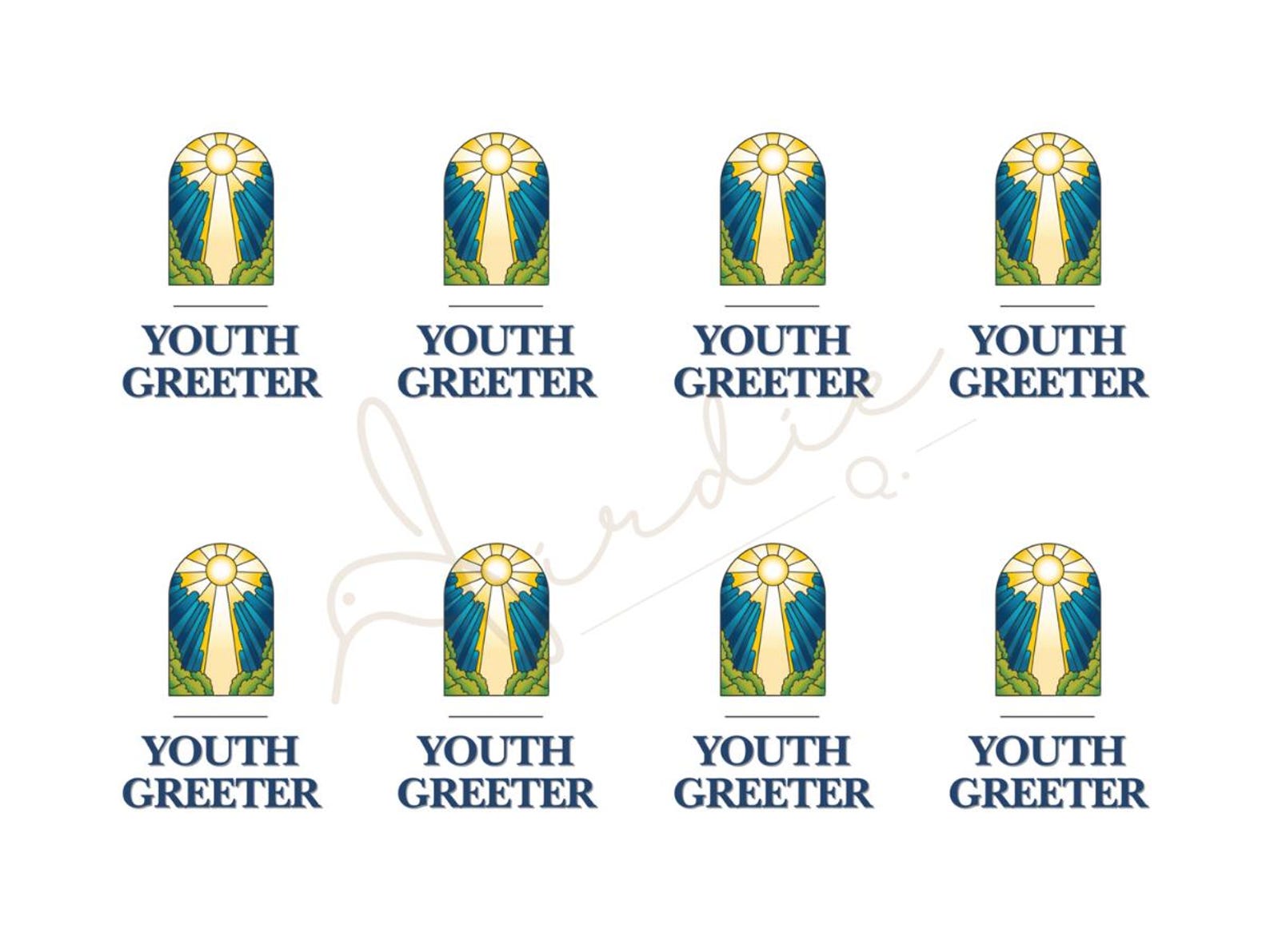 LDS Greeter Badge - Look Unto Me Logo Tag | Instant Download & Print - Etsy