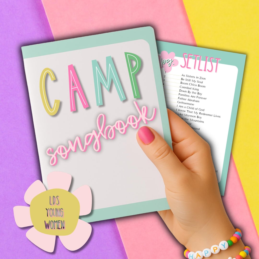 LDS Girls Camp Songbook | Print Ready and Editable Version | Fun Songs ...