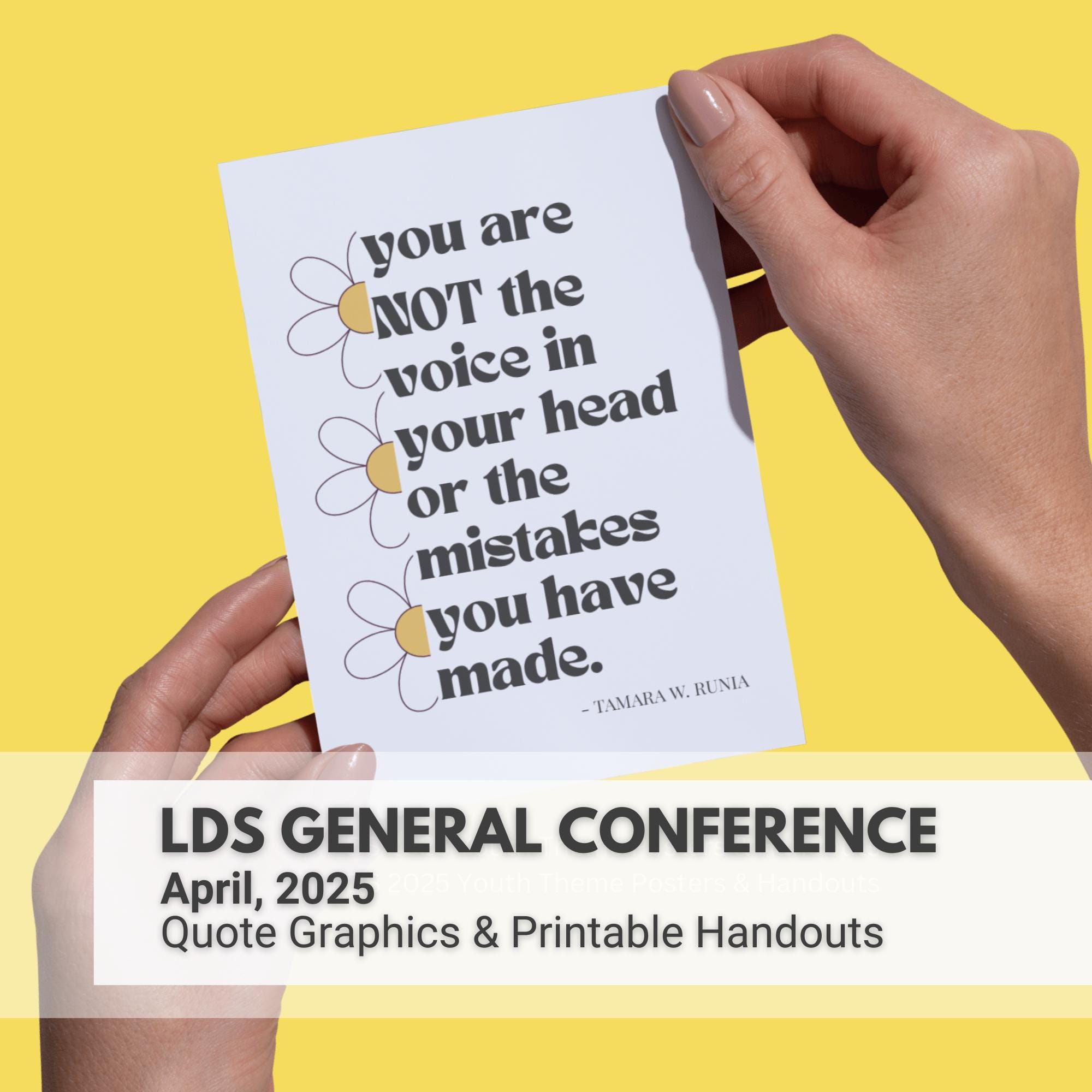LDS General Conference 2025 Printable Quote Graphics | Conference Talk ...