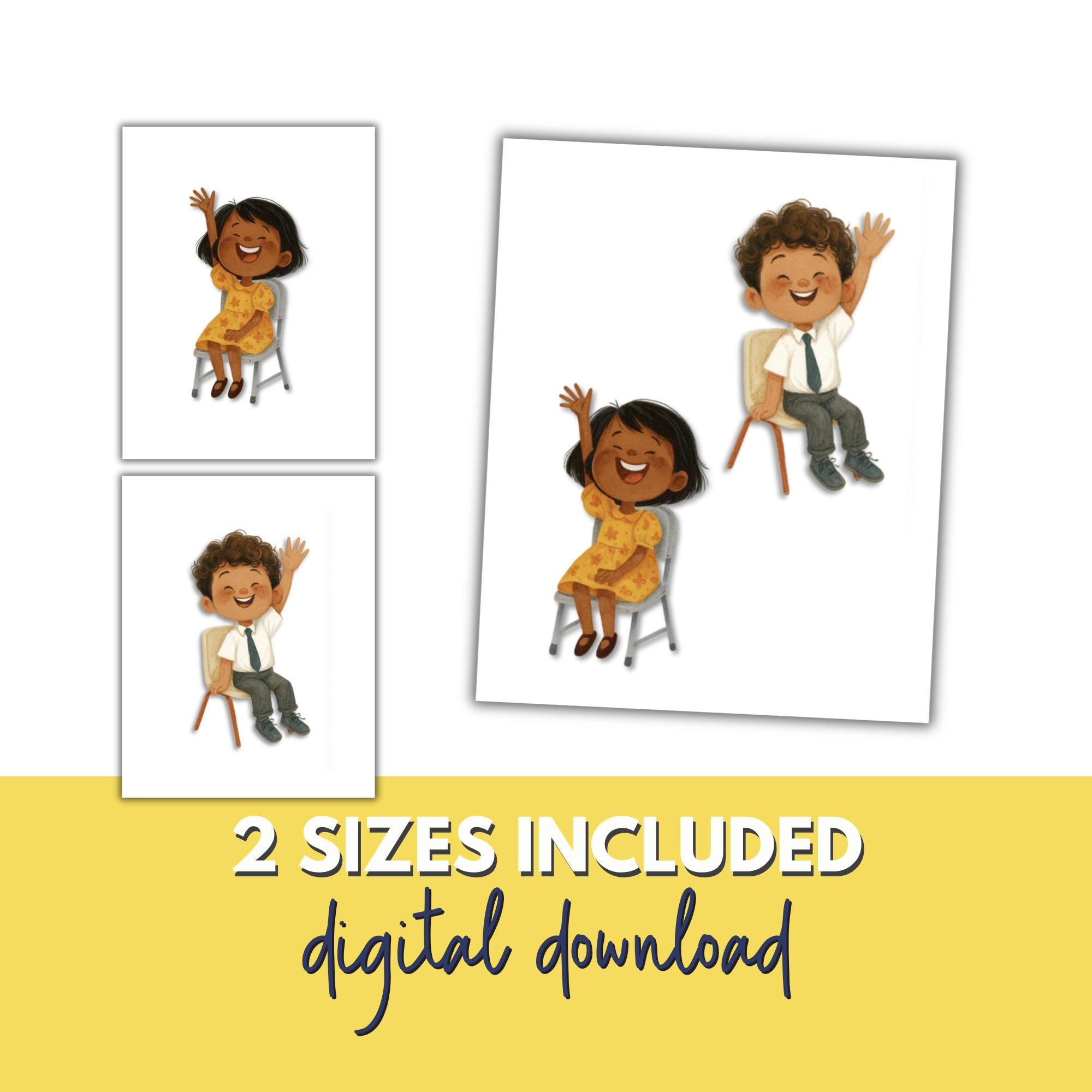 LDS Children Clipart Set: Diverse Church Kids (PNG & PDF Downloadable ...