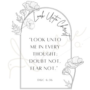 LDS Youth Theme Coloring Pages: "look Unto Christ" (printable PDF) - Etsy
