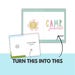 Fold & Staple Book Template | Editable Canva Booklet | 8.5x11 Landscape ...