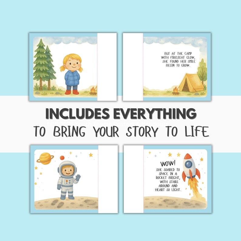 DIY Storybook Template: Editable Kids Booklet for Canva (digital ...