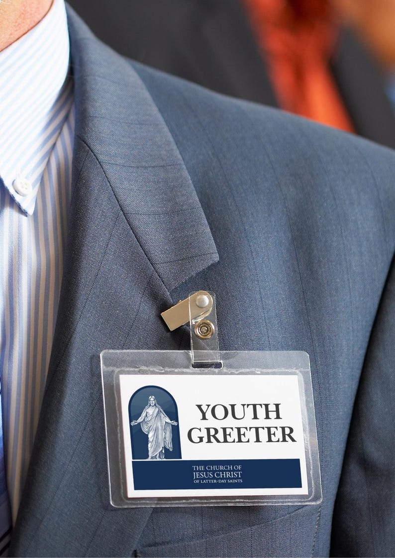LDS Youth Greeter Nametags - Logo | Instant Download & Print - Etsy