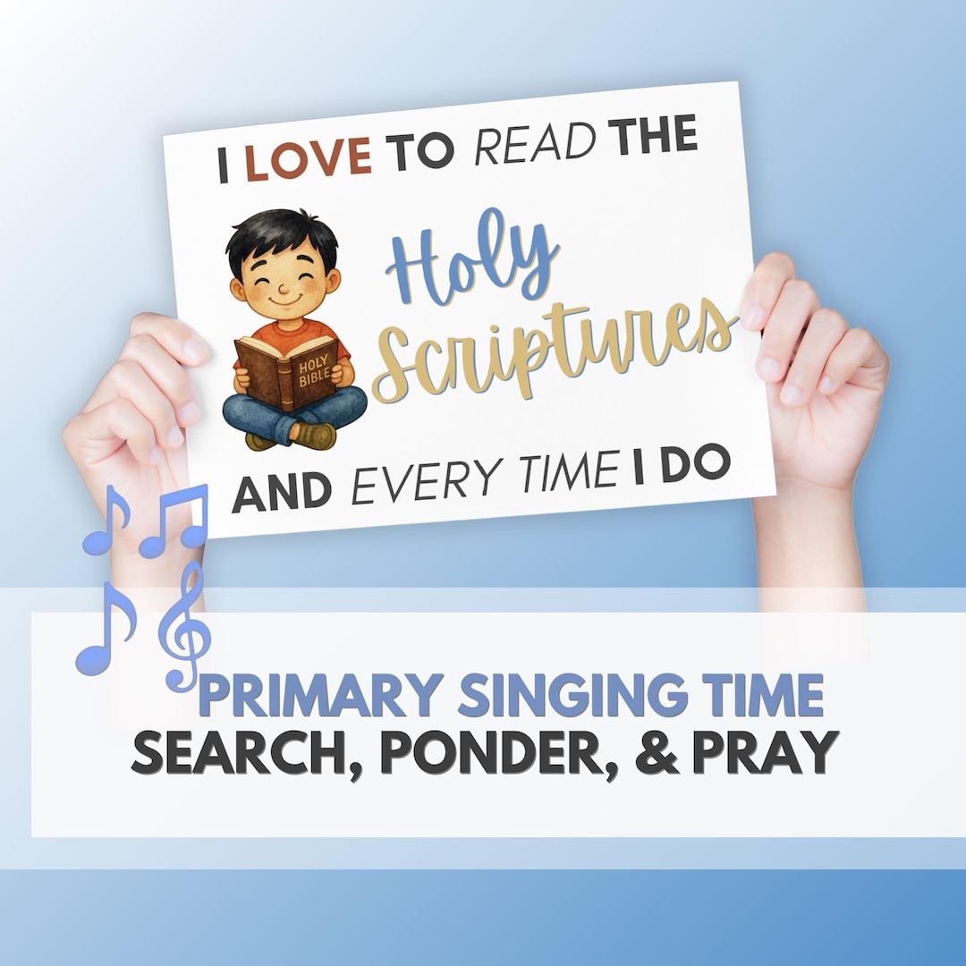 Search Ponder and Pray Flip Chart: LDS Primary Song (PDF Download With ...