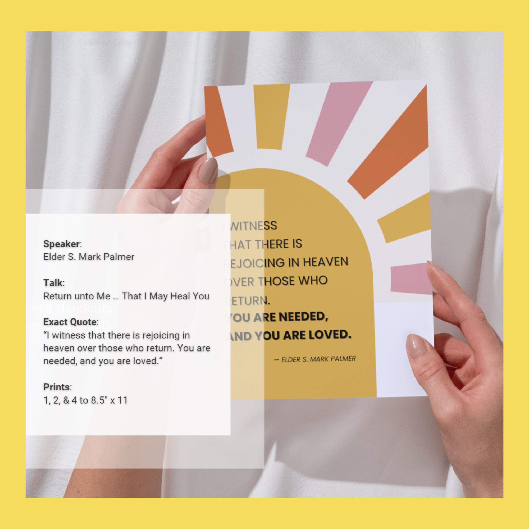 LDS General Conference 2025 April Quote Graphics: Printable Lesson ...