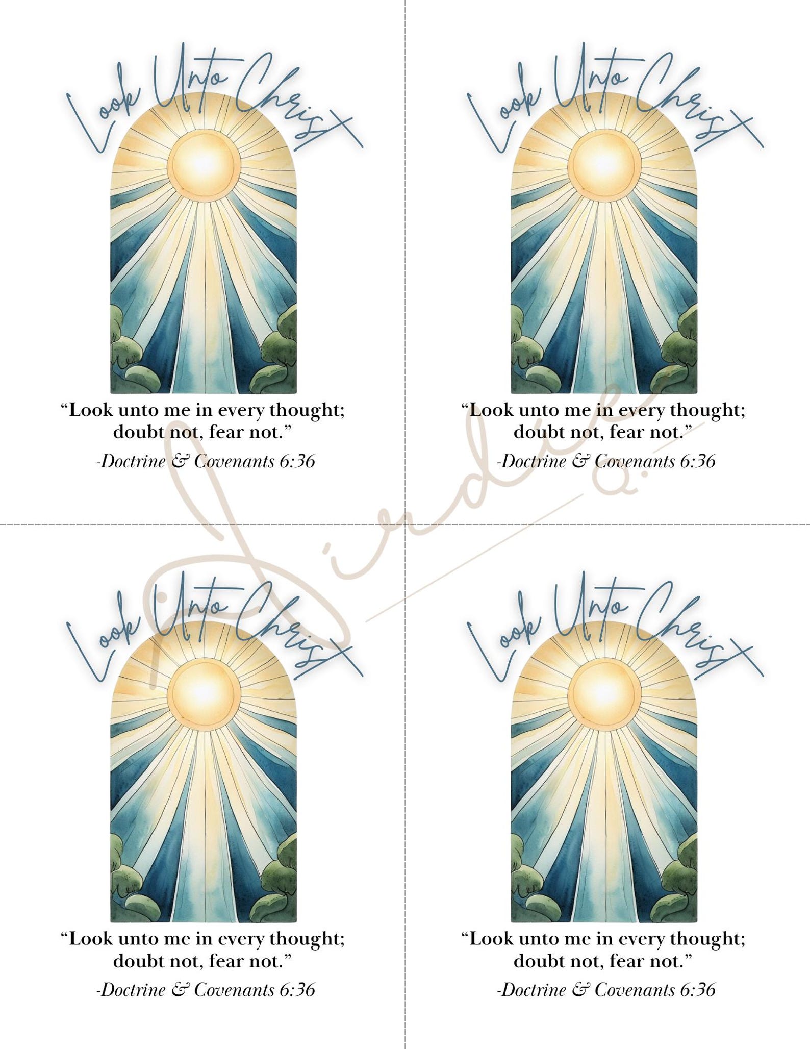 2025 LDS Youth Theme Poster: "look Unto Christ" Young Men (PDF Download ...