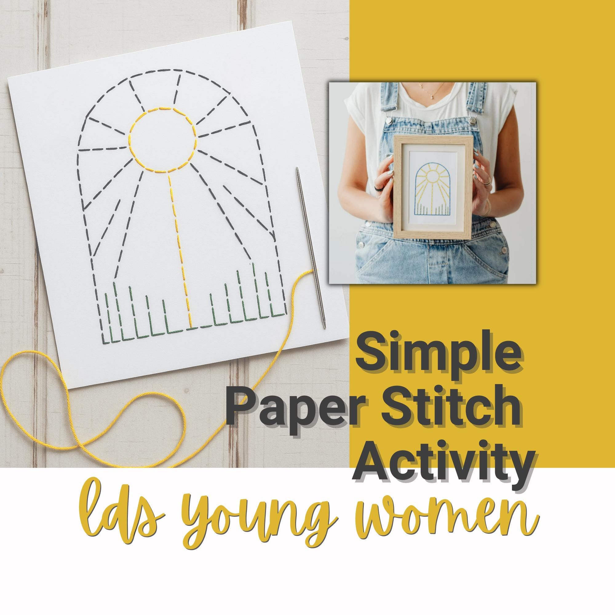 Look Unto Christ Stitching Activity | LDS Young Women Craft (digital ...