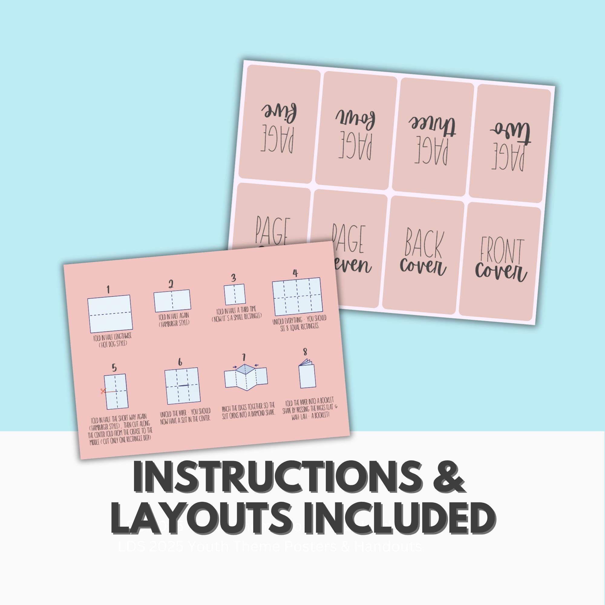 Mini Booklet Canva Template: DIY Foldable Zine (digital Download) - Etsy