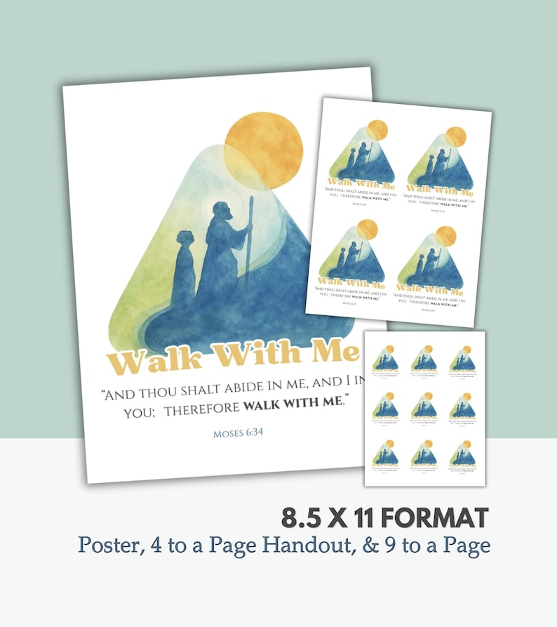 2026 LDS Youth Theme "walk With Me" Printables (digital Download) - Etsy