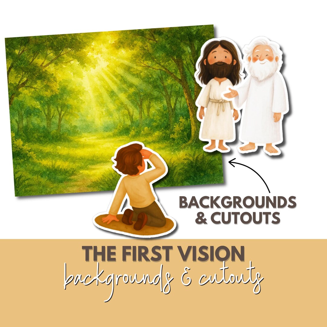 Joseph Smith Clip Art | LDS Primary, First Vision (PNG & PDF) - Etsy Canada