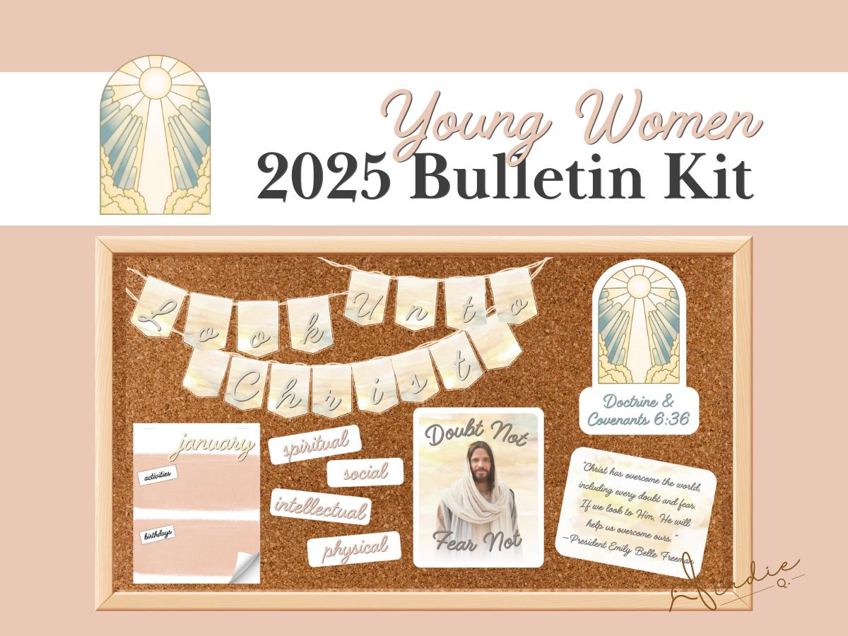 2025 Young Women Bulletin Board Bundle | Look Unto Christ - Etsy