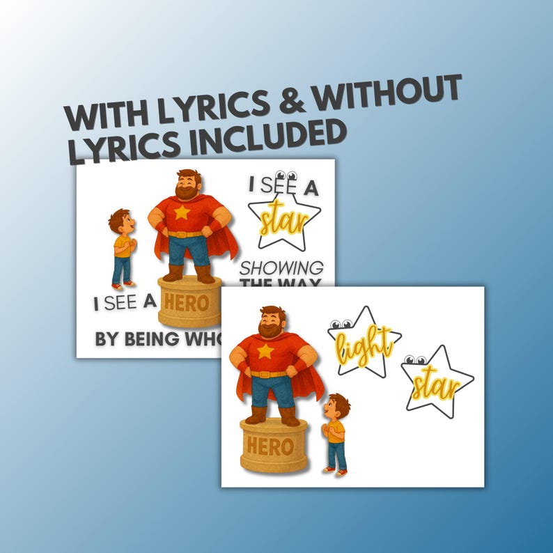 I See a Hero | LDS Father's Day Song Flipchart | Primary Singing ...