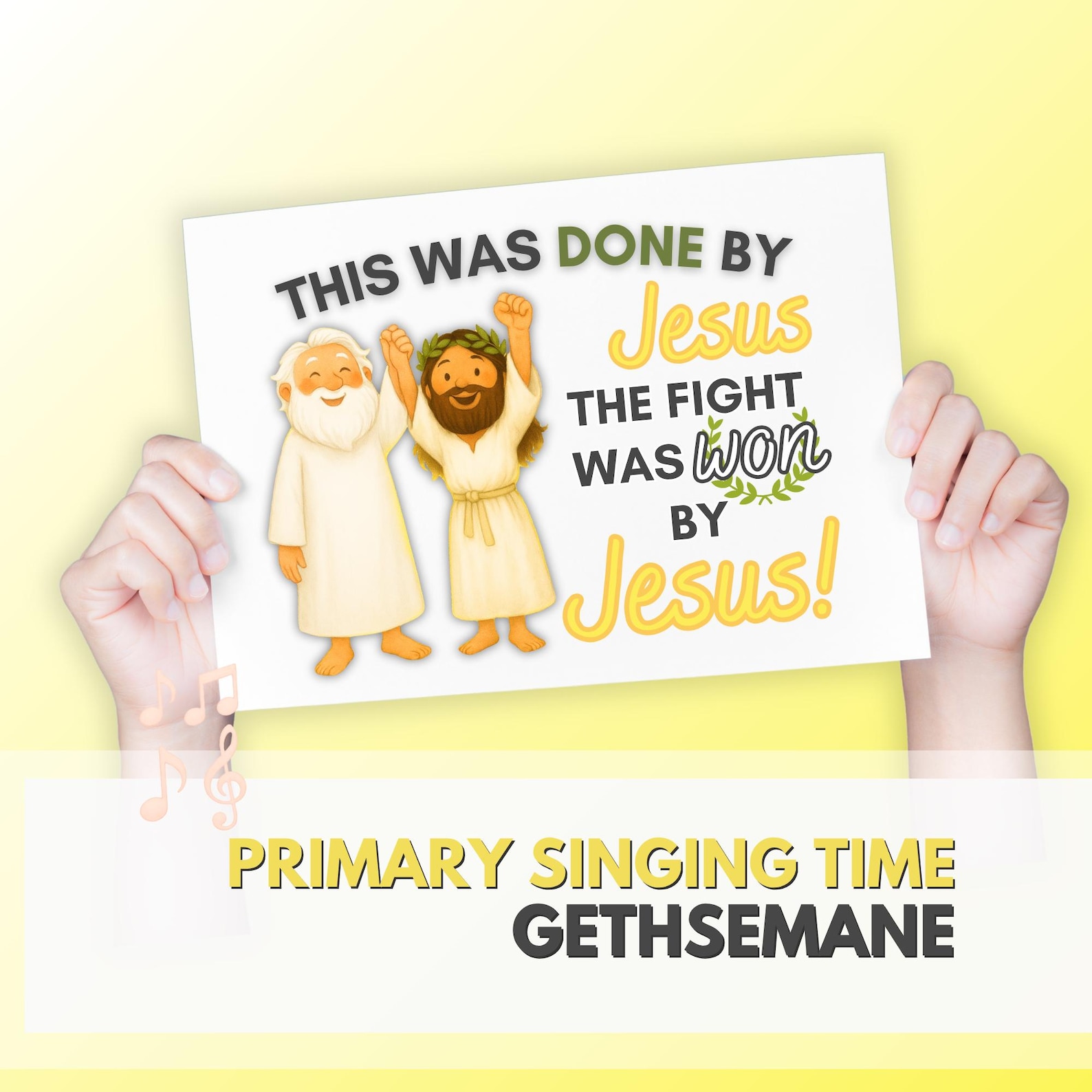 Gethsemane | LDS Primary Song Visual Aid | Church Singing Time ...