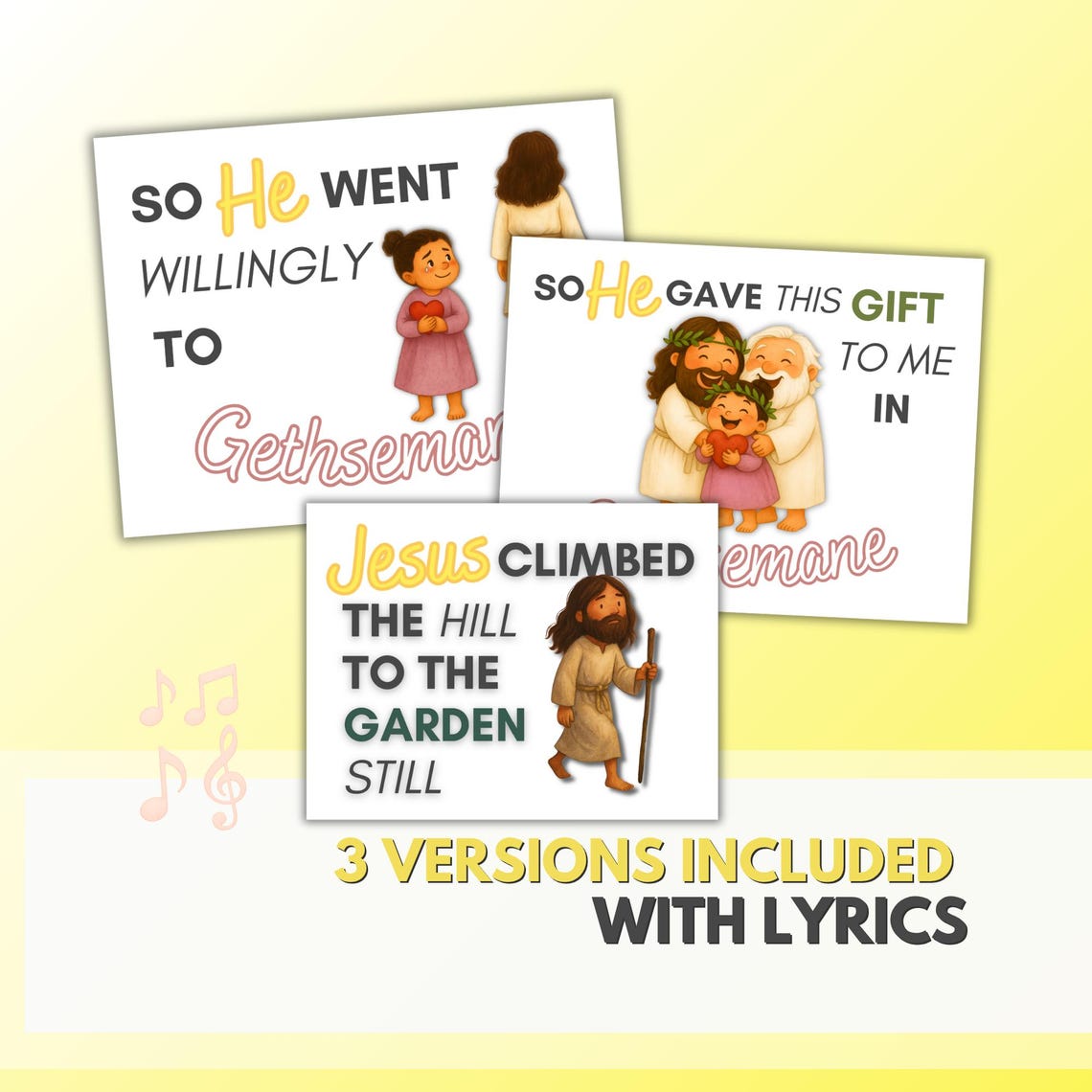 Gethsemane | LDS Primary Song Visual Aid | Church Singing Time ...