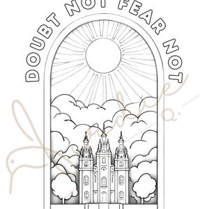 20 LDS Youth Theme Coloring Pages | "look Unto Christ" Printable PDF ...