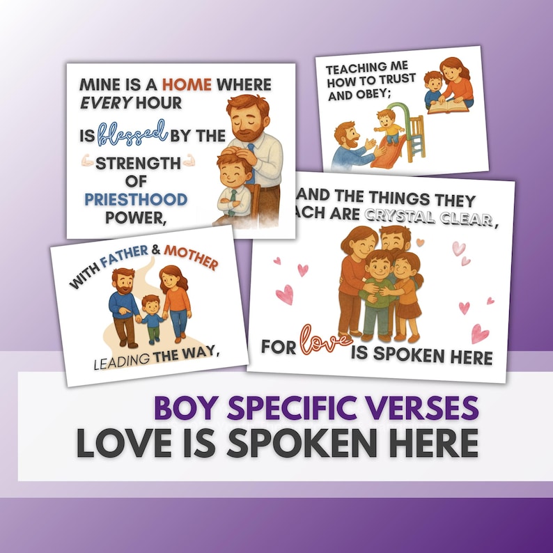 Love is Spoken Here | LDS Primary Song Visuals | Singing Time Flipchart ...