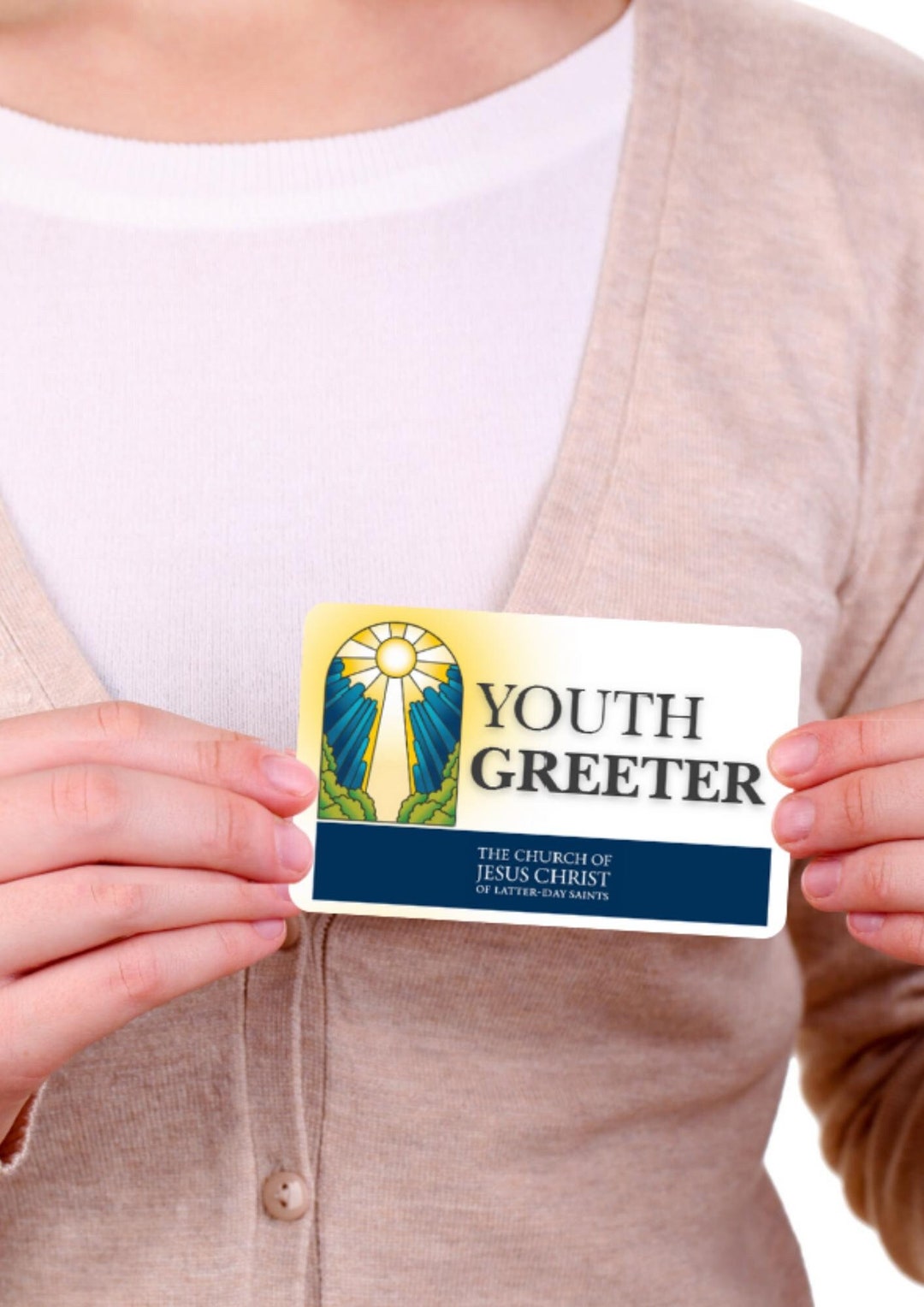 LDS Youth Greeter Nametags - YW Logo | Instant Download & Print - Etsy