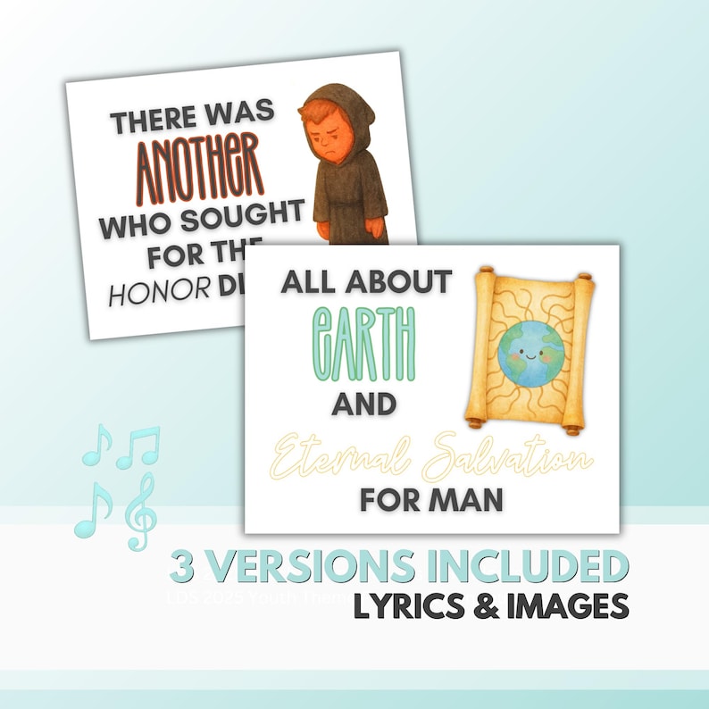 I Lived in Heaven | LDS Primary Song Visual Aid | Singing Time ...