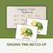 Singing Time Matching Game | Printable Primary Singing Activity | Choir ...