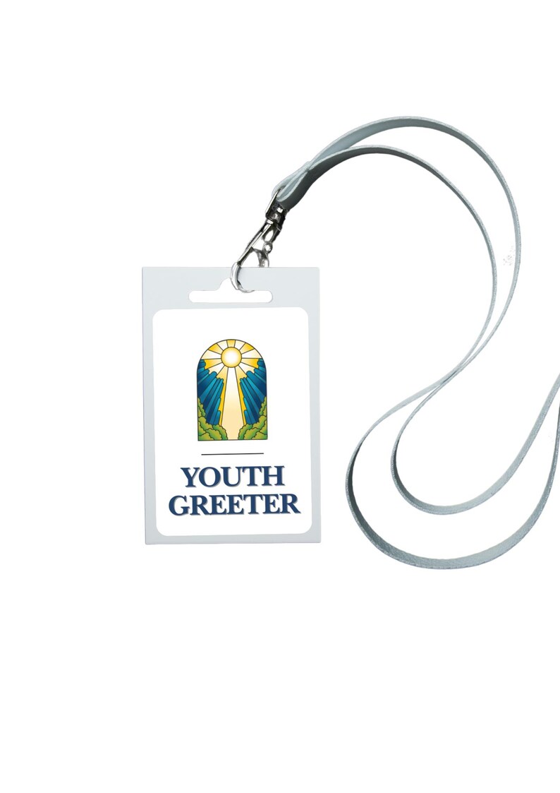 LDS Greeter Badge - Look Unto Me Logo Tag | Instant Download & Print - Etsy