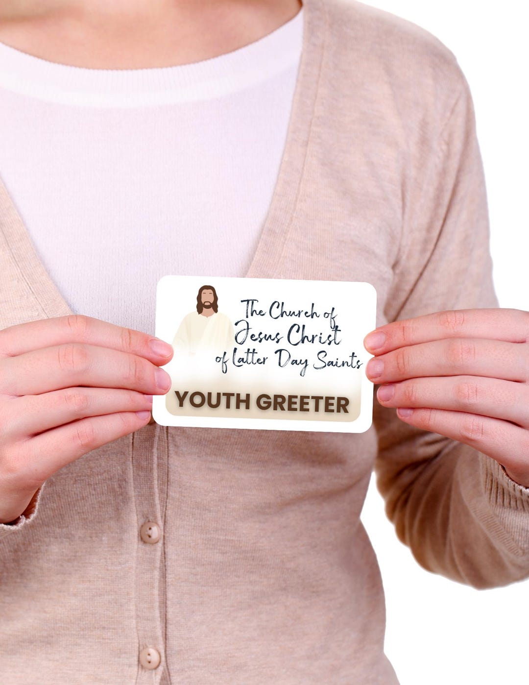 LDS Greeter Tag - Christ 1 | Instant Download & Print - Etsy