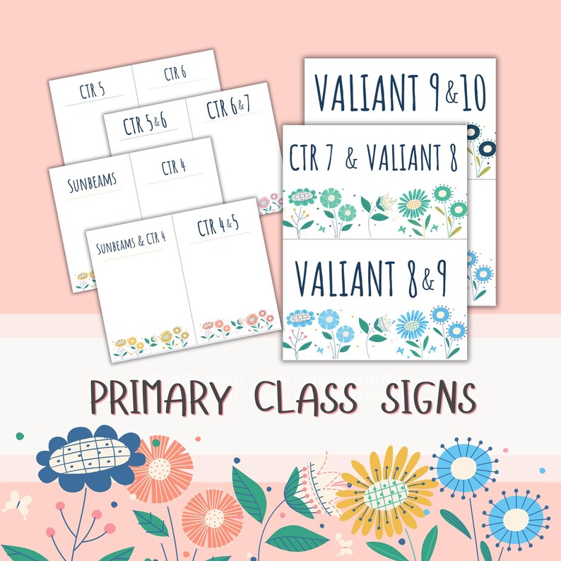 LDS Primary Classroom Signs: Printable Sunday School Decor | PDF ...
