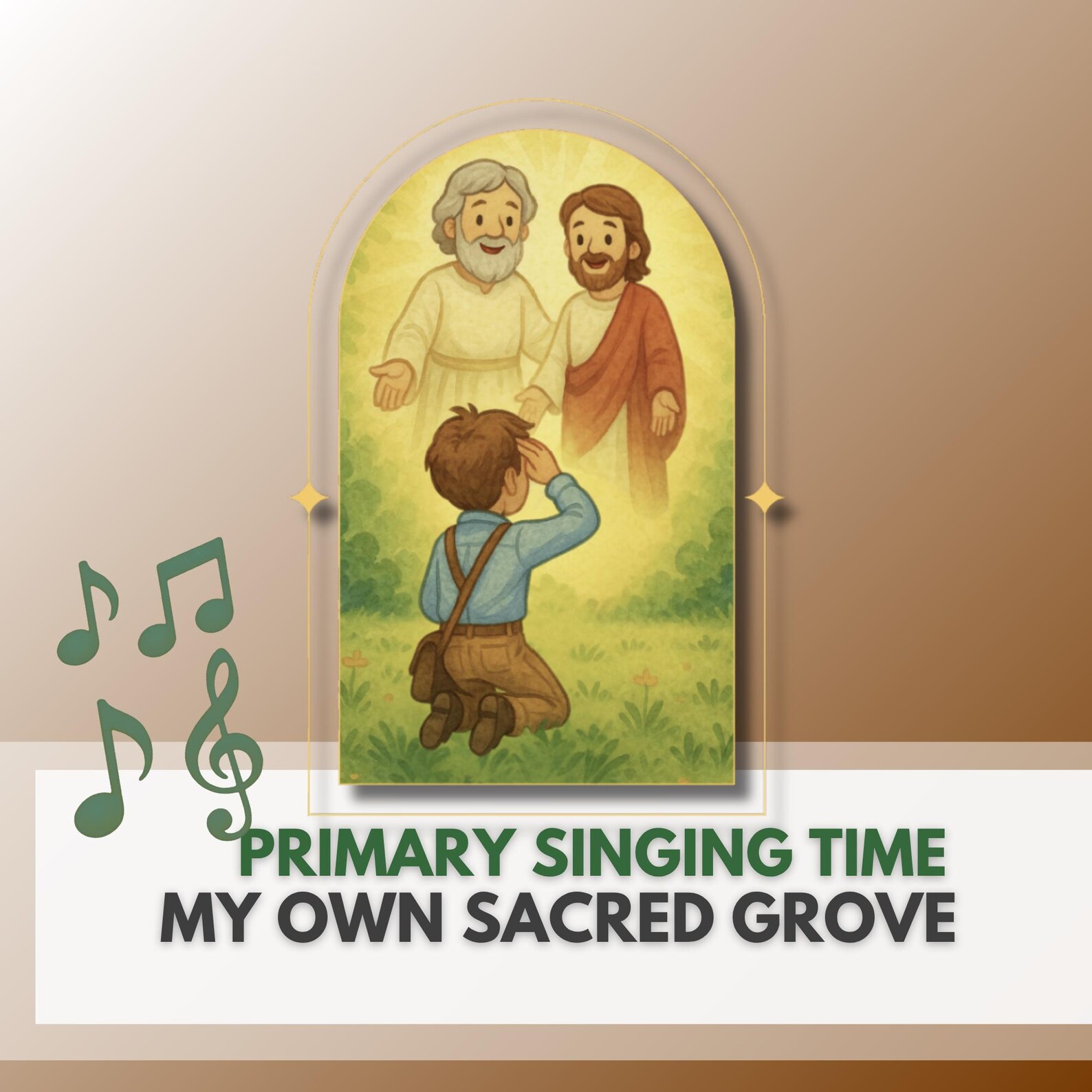 My Own Sacred Grove | LDS Primary Song Visuals: Picture Flipchart Aid ...
