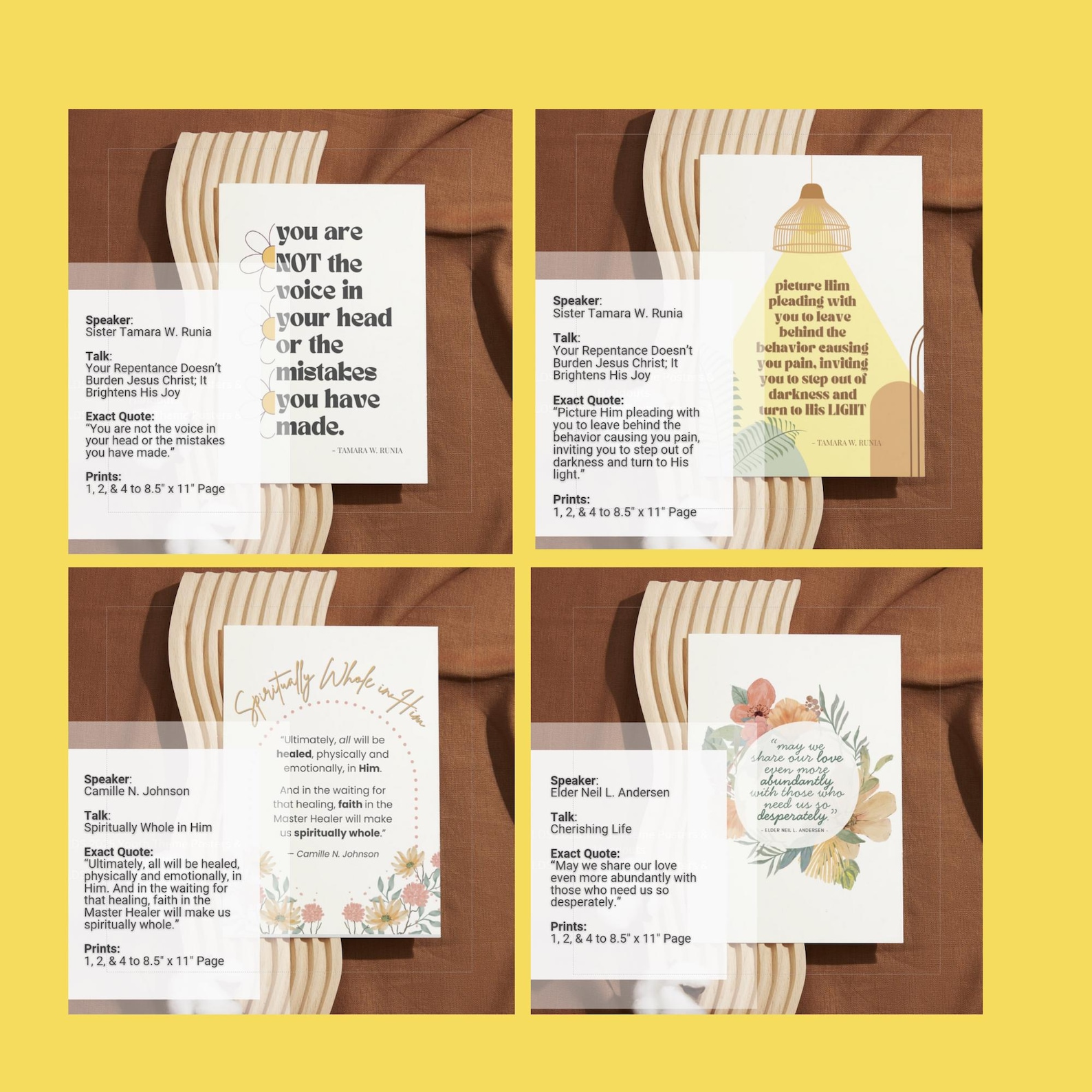 LDS General Conference 2025 April Quote Graphics: Printable Lesson ...
