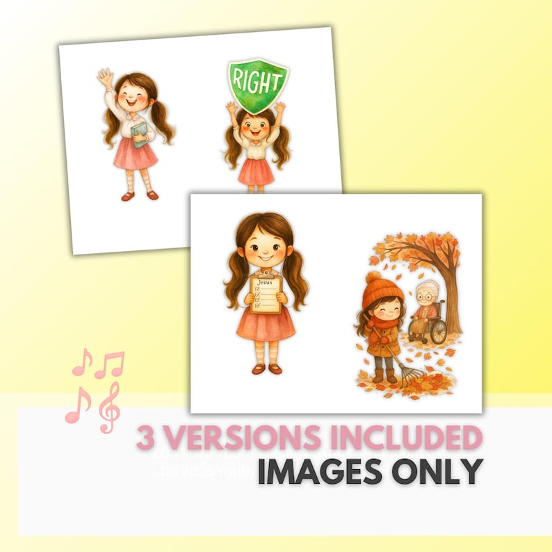 I Will Be Valiant | LDS Primary Song Visual Aid Flipbook | Digital ...
