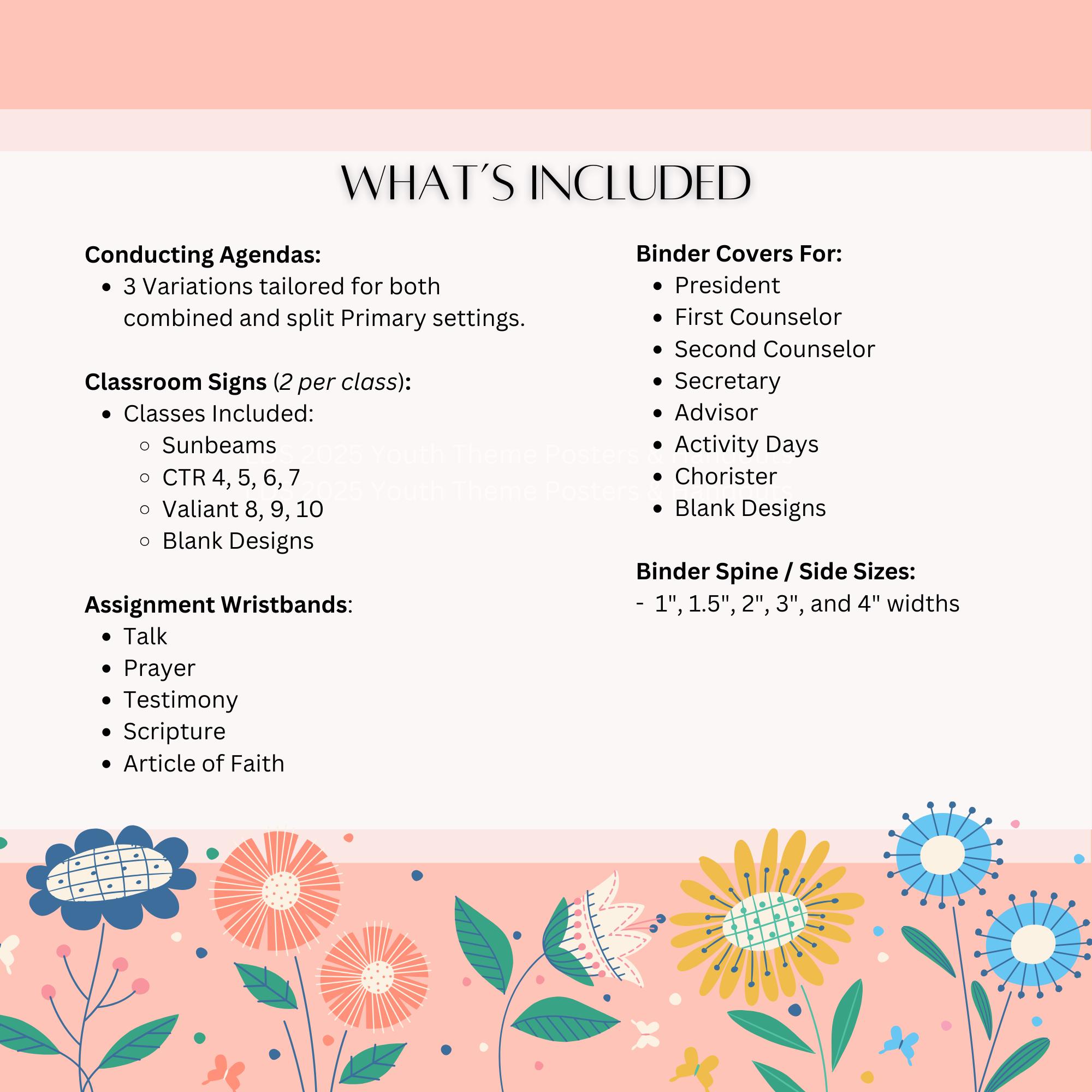 LDS Primary Organizational Bundle | Conducting Agendas | Assignment ...