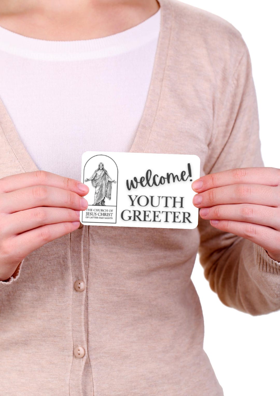 LDS Youth Greeter Badge - Welcome! | Instant Download & Print - Etsy