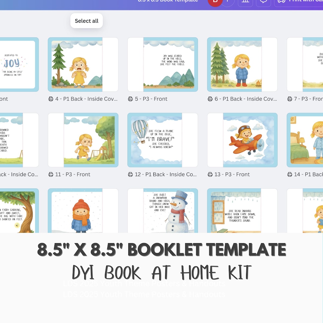 DIY Storybook Template: Editable Kids Booklet for Canva (digital ...