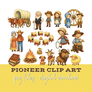Lds Clipart Pioneer - Etsy