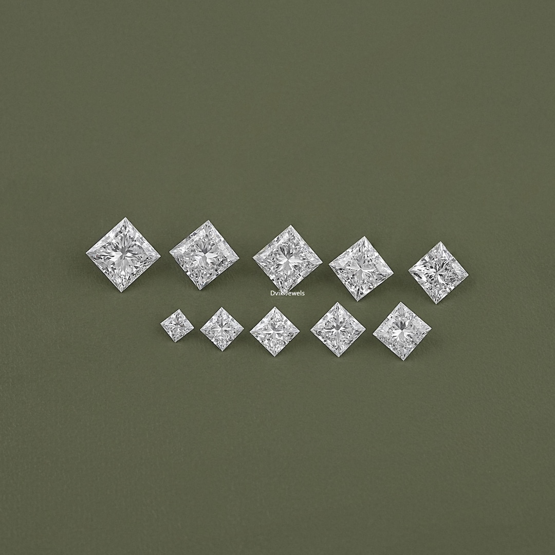 Princess Cut Lab Grown Diamond for Solitaire Ring, IGI Certified CVD ...