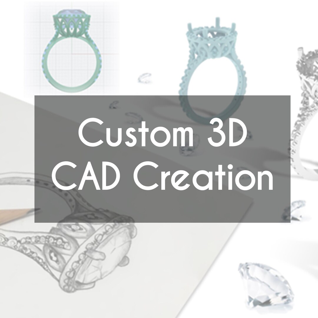 CAD Mock-up: Custom 3D Jewelry Design - Etsy