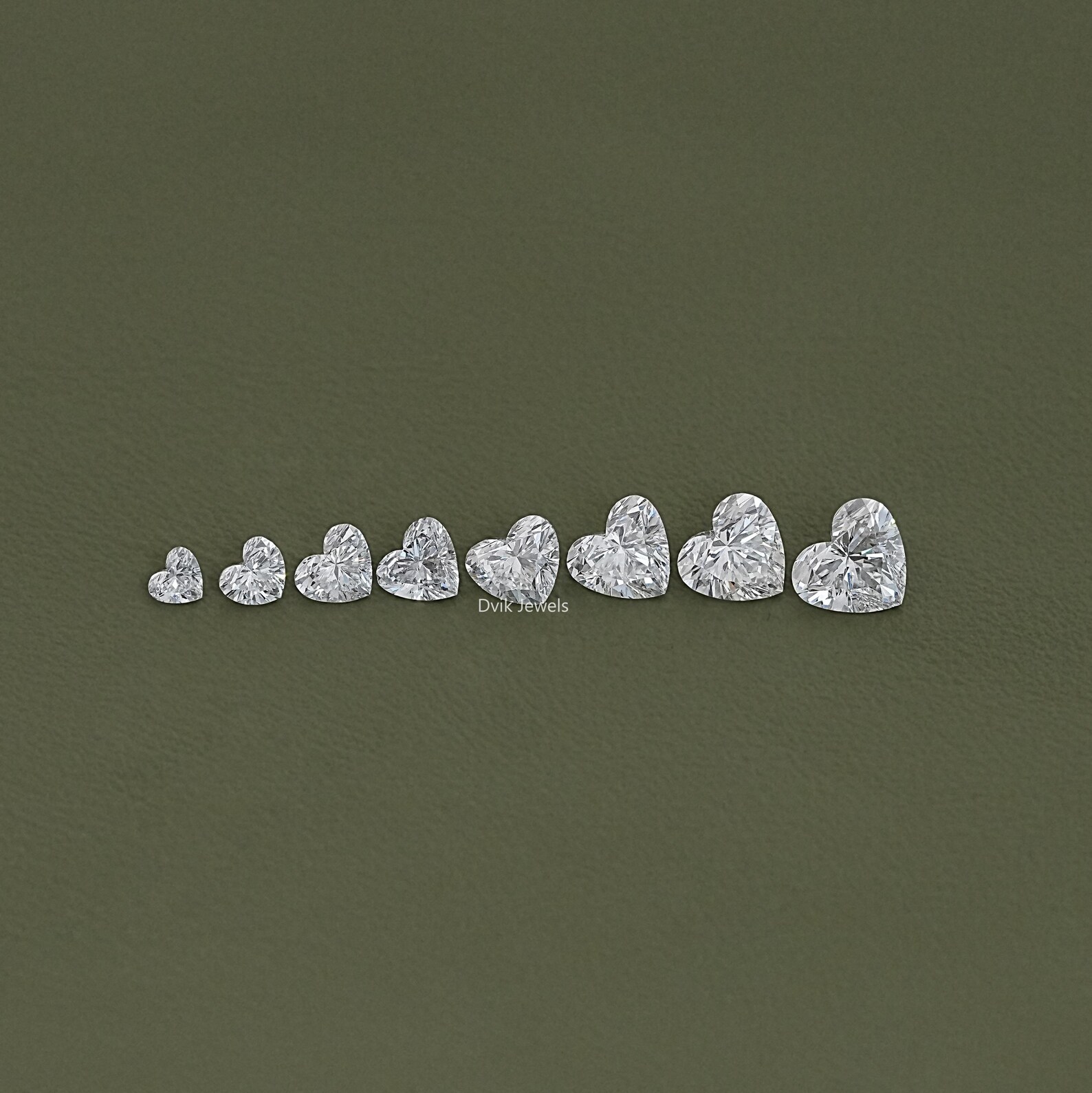 Heart Cut Lab Grown Diamond, EF-VS Clarity Diamond for Engagement Ring ...